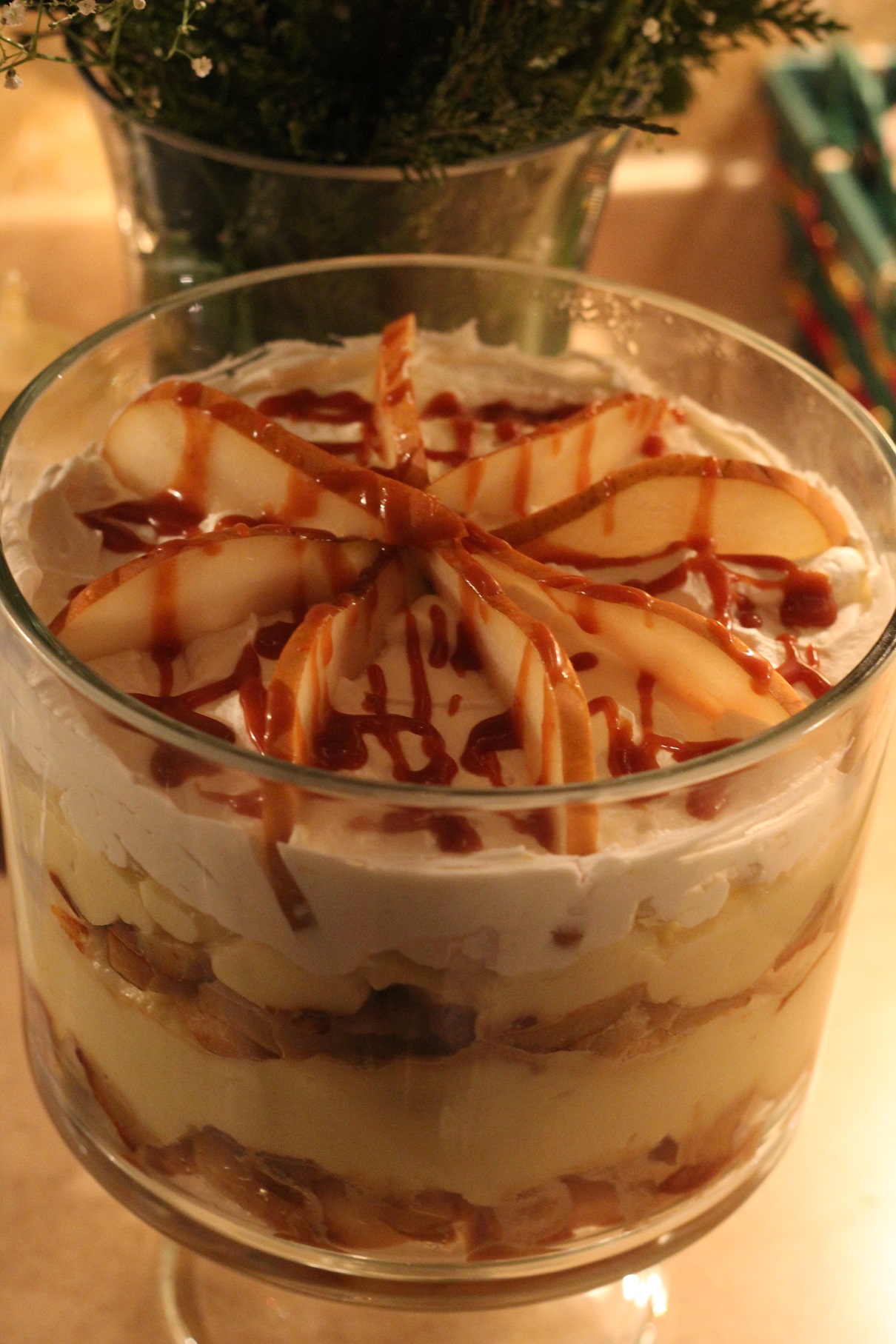 Roasted Pear and Caramel Trifle – Monday Night Dining